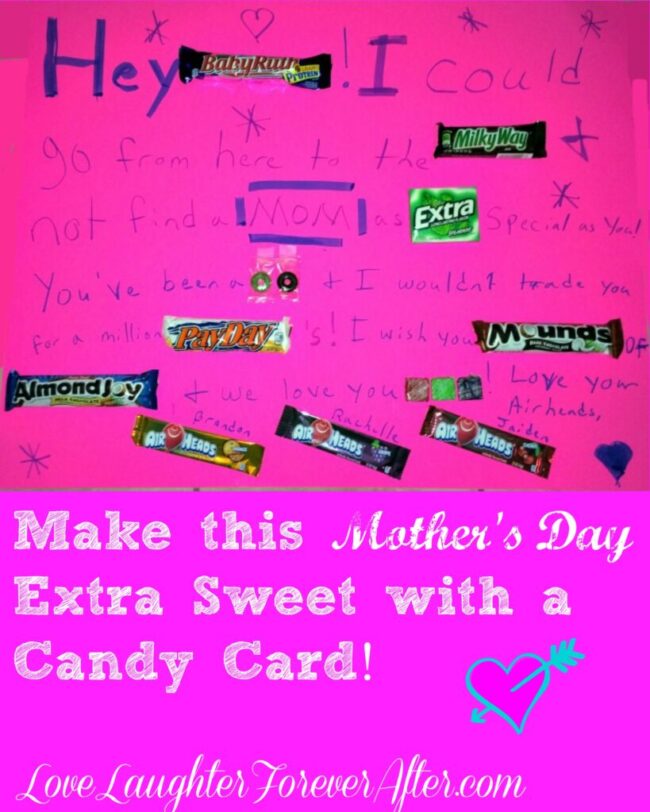 DIY Candy Mothers Day Card